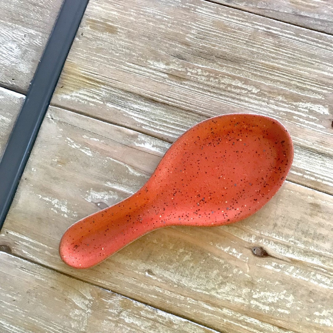 Spoon Rest in Stoneware Artisanal Pottery Kitchen Utensil - Etsy