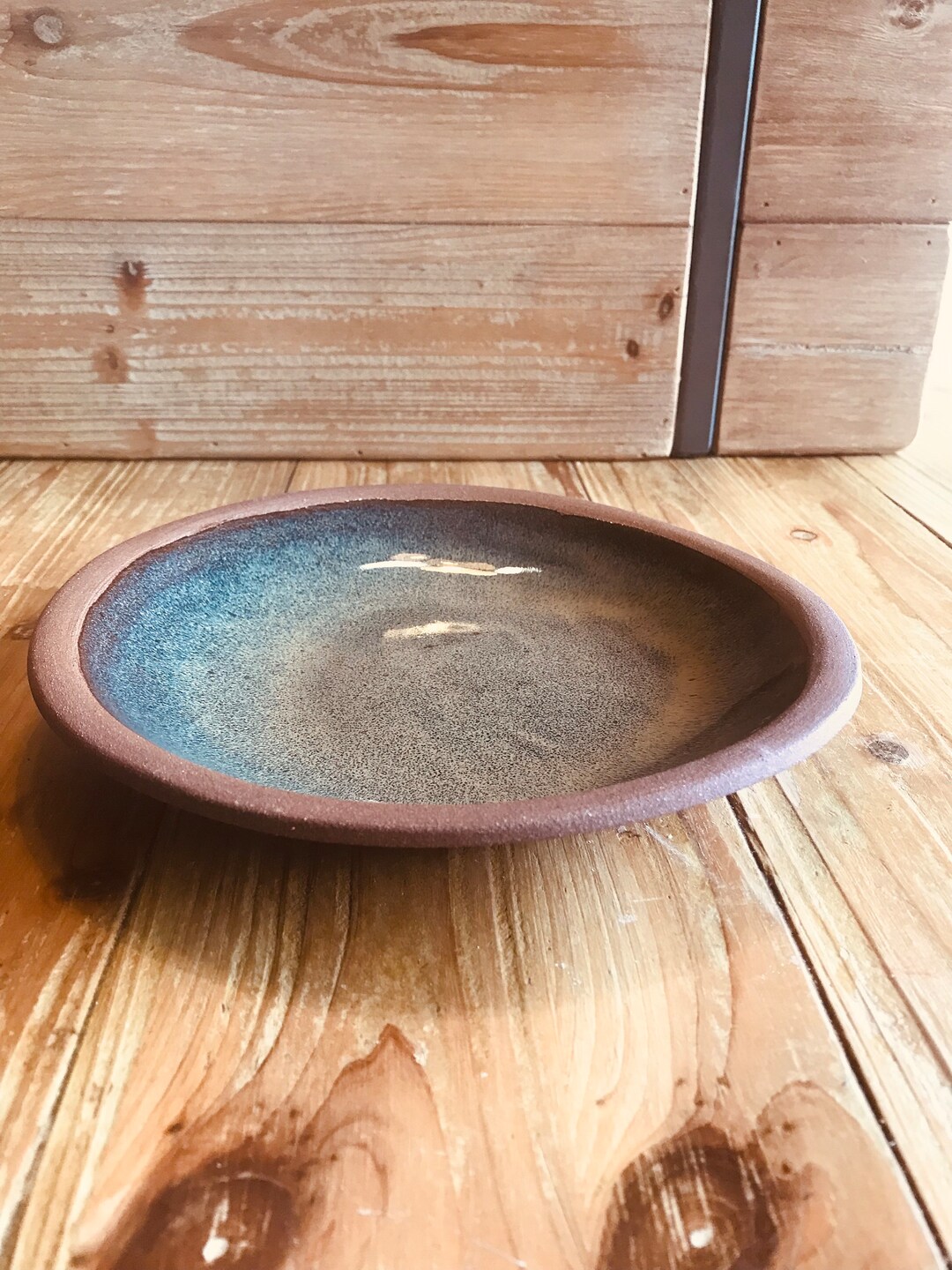 Deep Stoneware Plate Bowl Plate Artisanal Pottery Handmade - Etsy