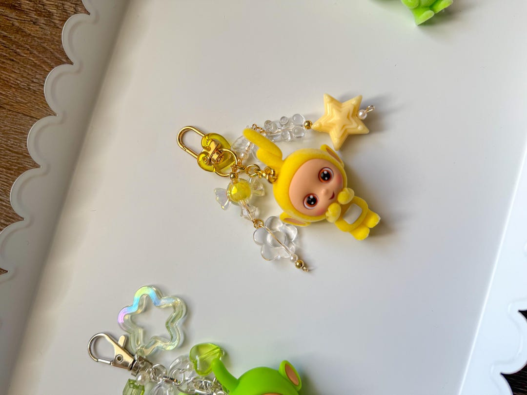 Teletubbies Lala Fuzzy Purse Charm and Trinket Pouch - Etsy