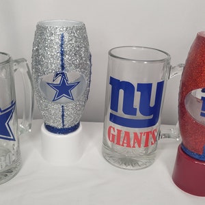 Football Shaped Glass, Beer Mug, Football Glass, Custom Football Beer ...