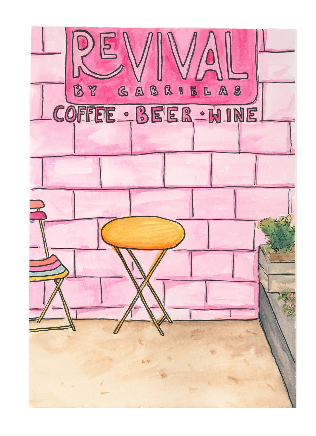 Revival Coffee | Austin (art Print) - Etsy