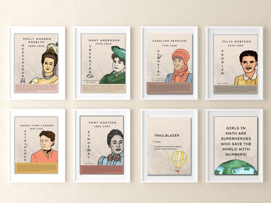 Celebrate Women's History Month With Women in Math Posters, Math ...