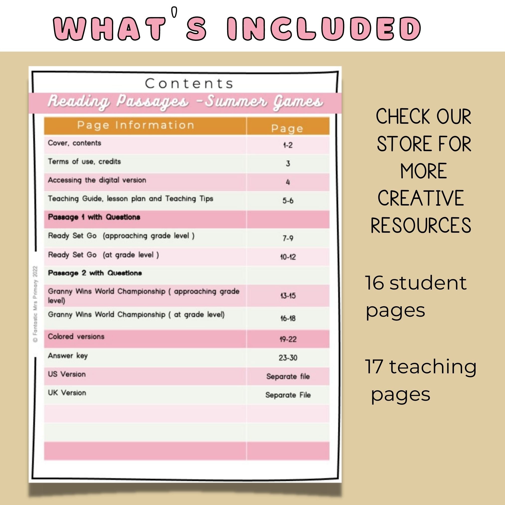 4th Grade Reading Fluency Passages | Reading Comprehension Questions ...