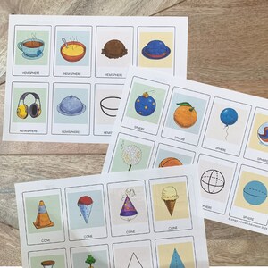 3D Shapes in the Real World Printable Flashcards for Kids With ...