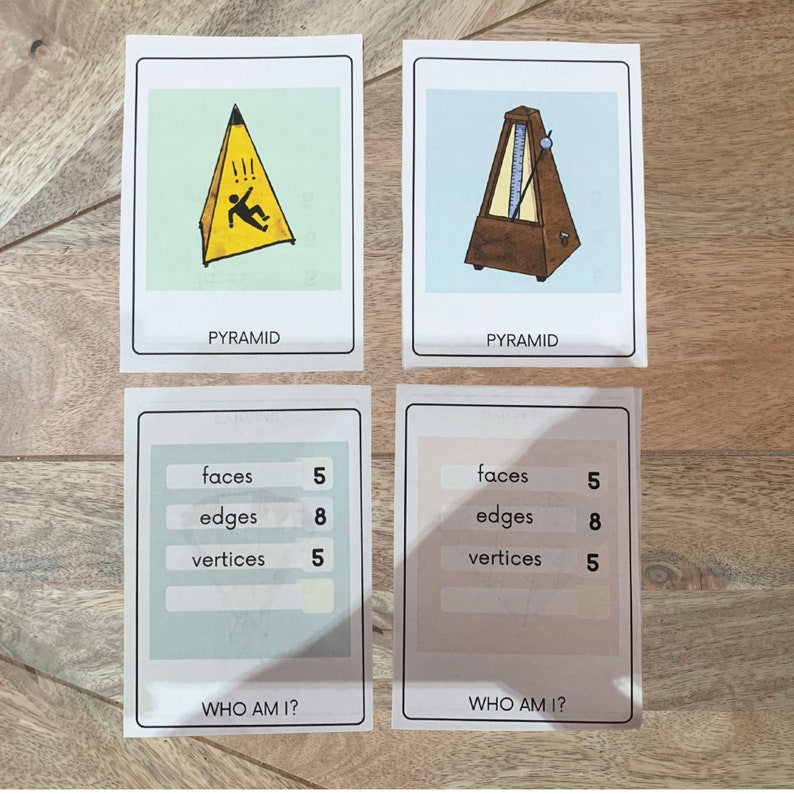 3D Shapes in the Real World Printable Flashcards for Kids With ...