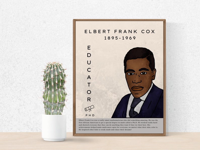 Mathematician Poster Set to Teach Black History, Gift for a Math ...