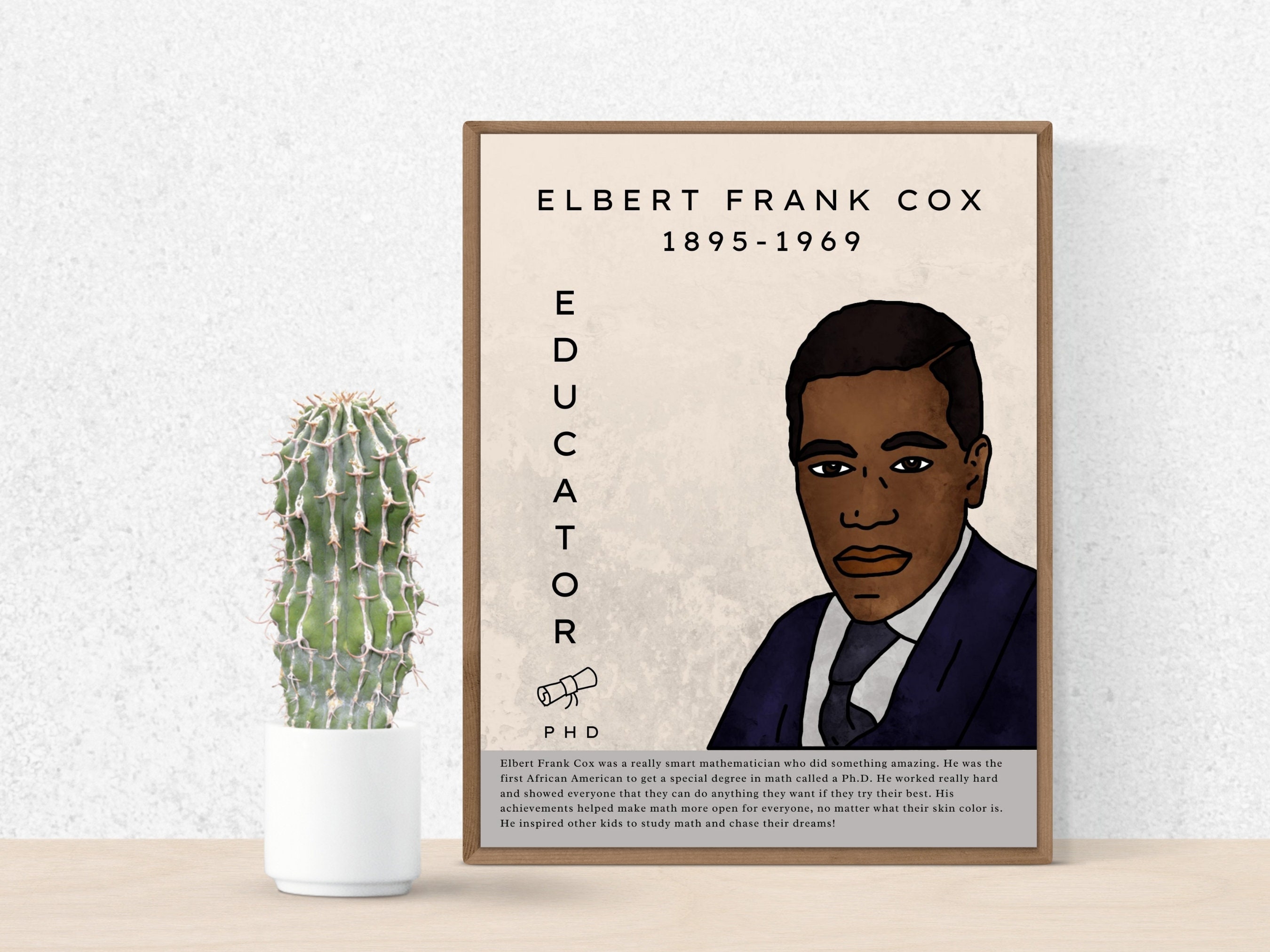 Mathematician Poster Set to Teach Black History, Gift for a Math ...