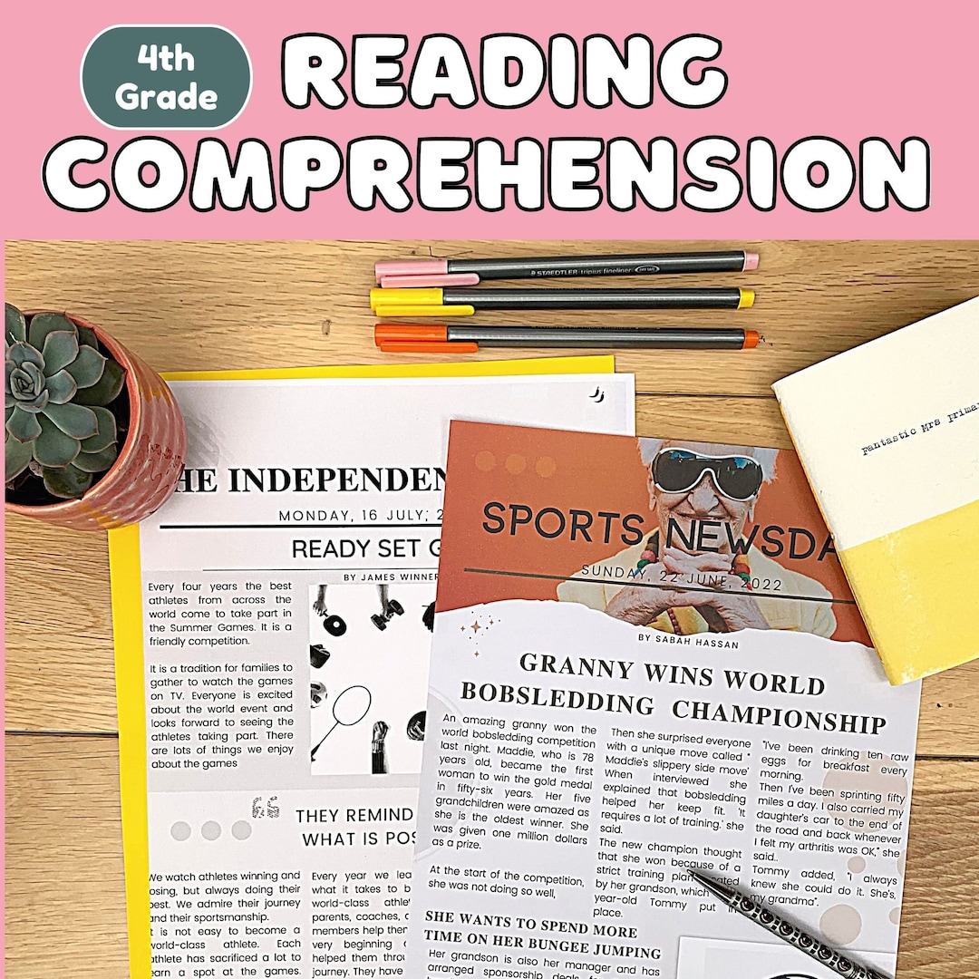 4th Grade Reading Fluency Passages | Reading Comprehension Questions ...