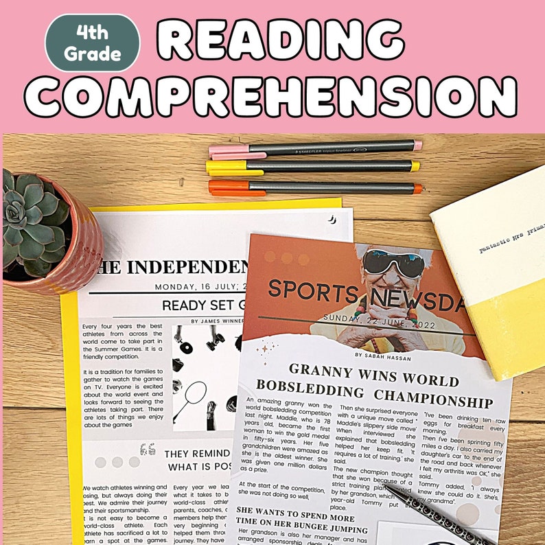 4th Grade Reading Fluency Passages | Reading Comprehension Questions ...