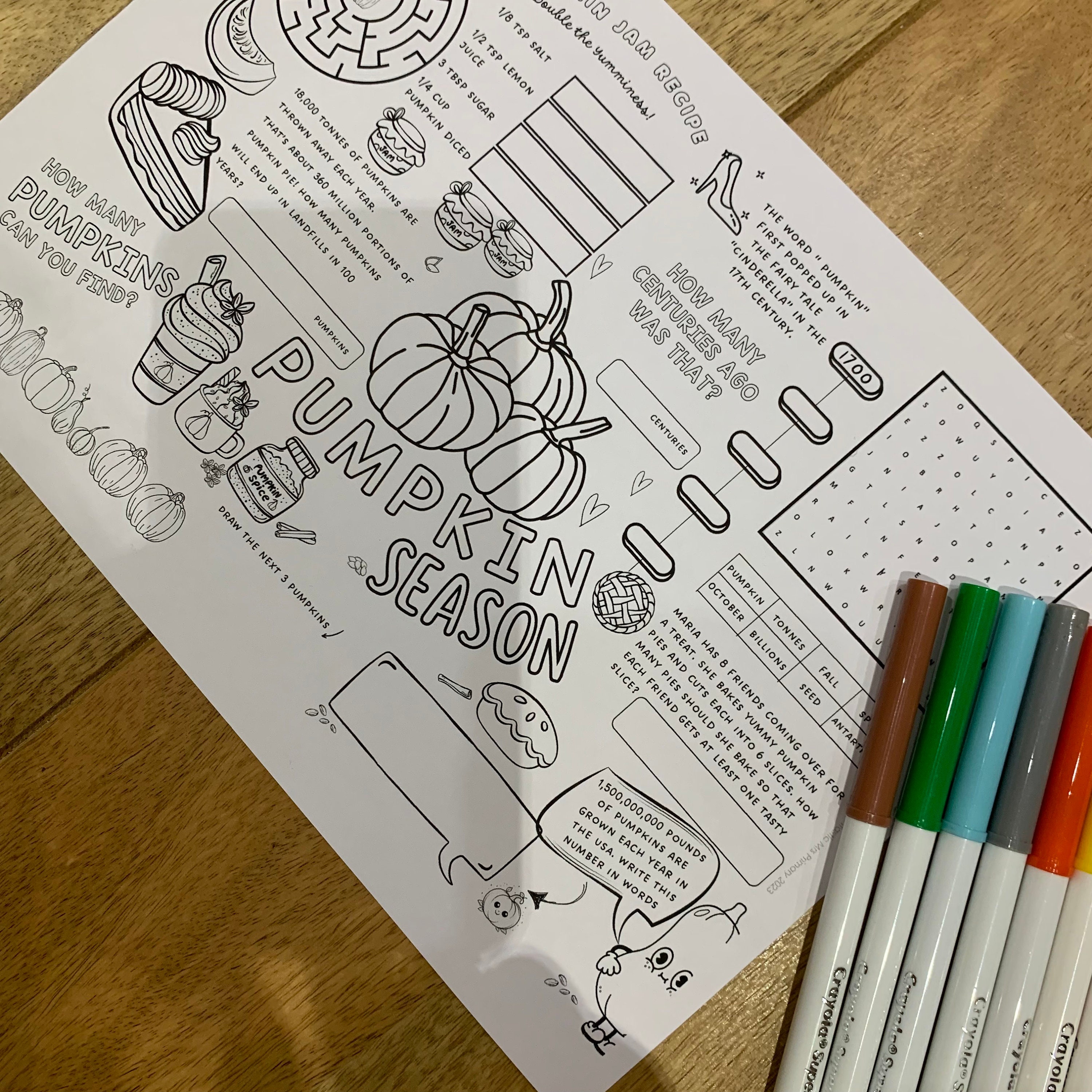 Math Coloring Pages, Autumn Worksheets for Upper Grades Fall Classroom ...