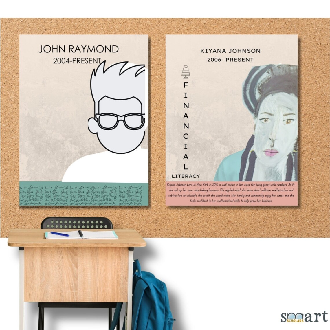 Math Themed Bulletin Board Kit With Boho Letters, Mindset Posters ...