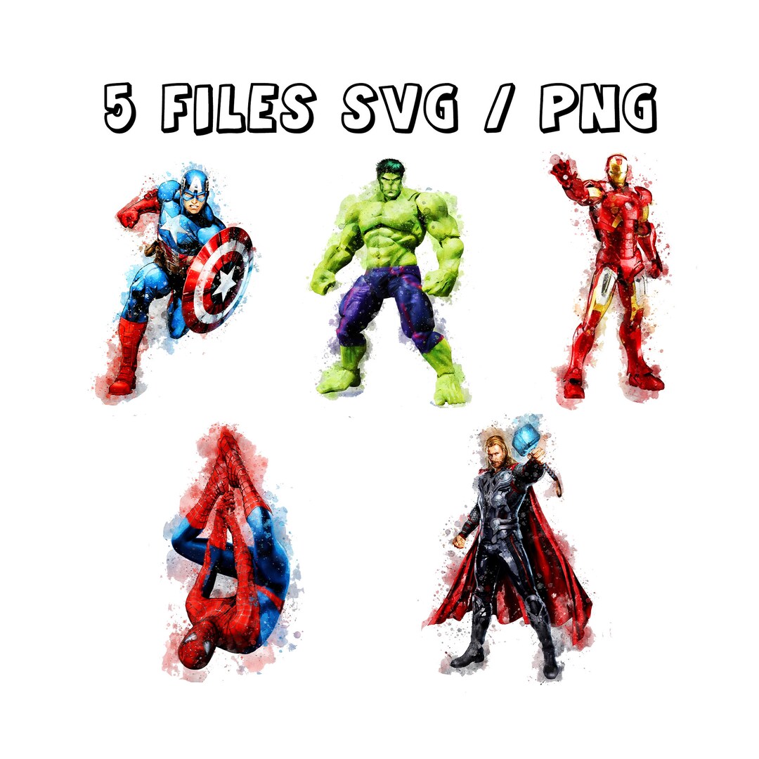 Superhero Bundle Svg Marvel Svg Avengers Svg Hero Svg - Etsy