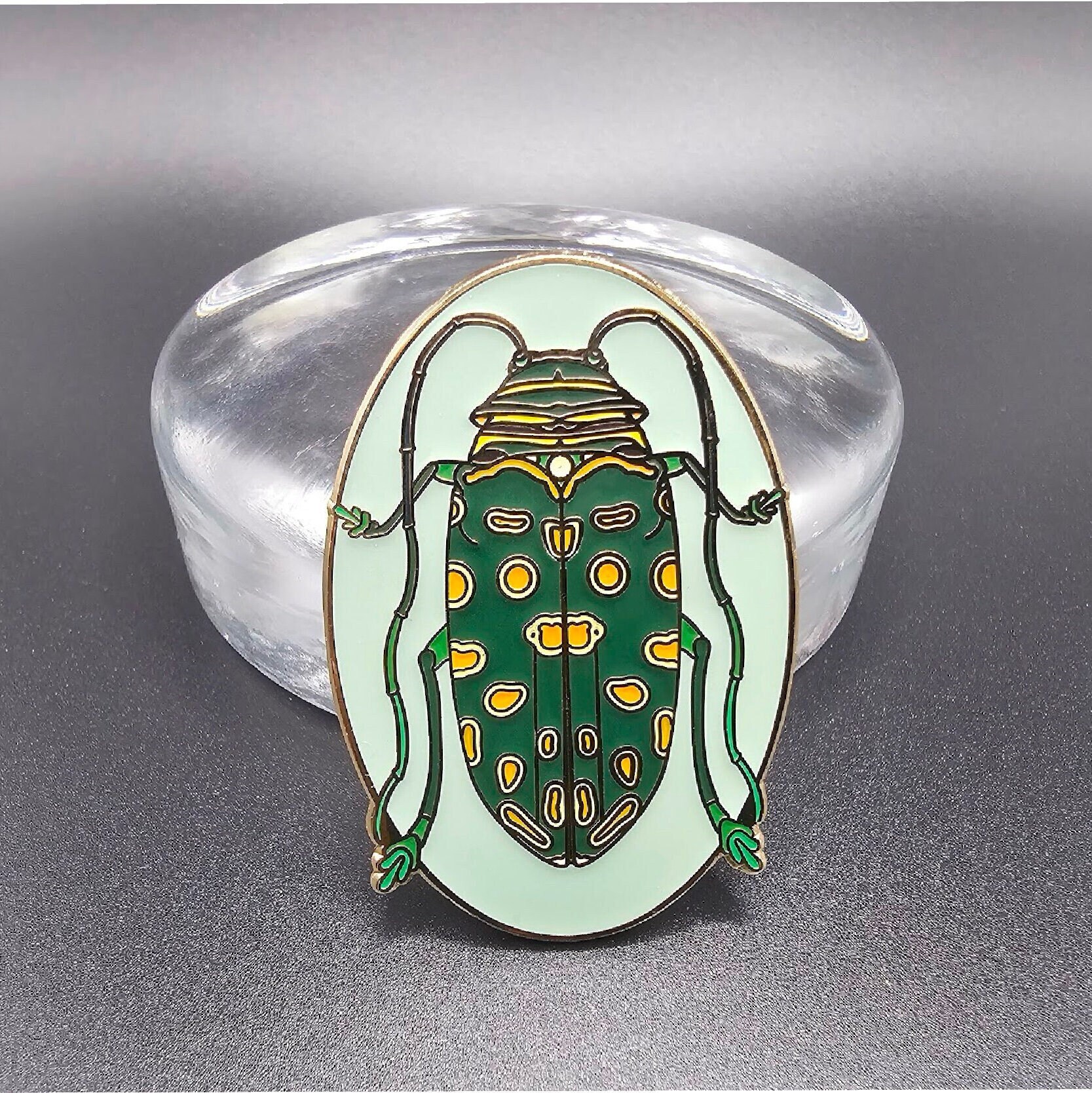 Jewel Longhorn Beetle Hard Enamel Pin Lapel - Etsy UK