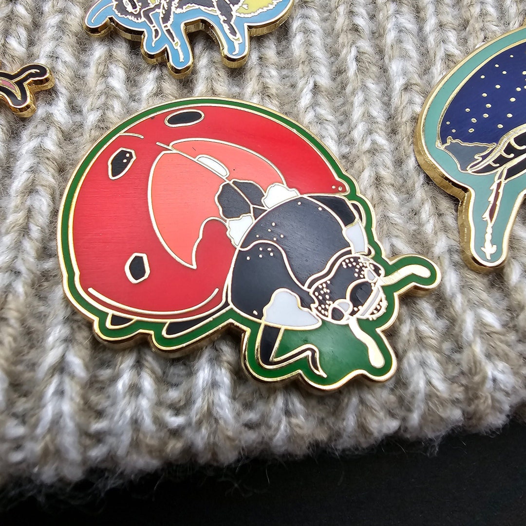 Ladybug Hard Enamel Lapel Pin - Etsy