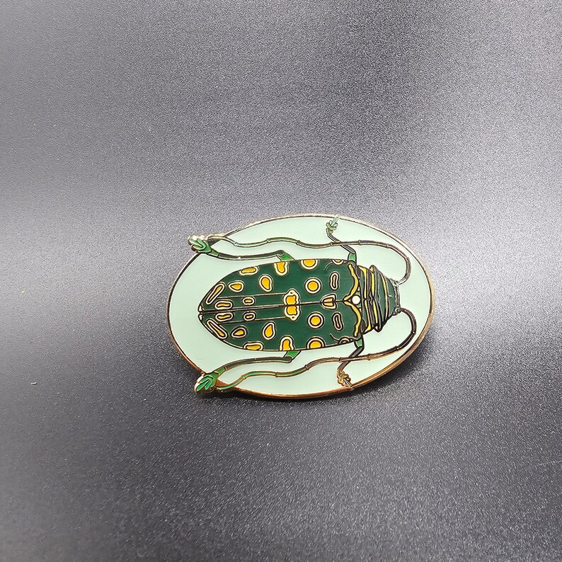 Jewel Longhorn Beetle Hard Enamel Pin Lapel - Etsy
