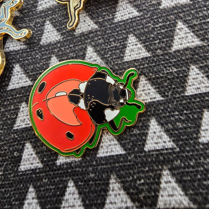 Ladybug Hard Enamel Lapel Pin - Etsy