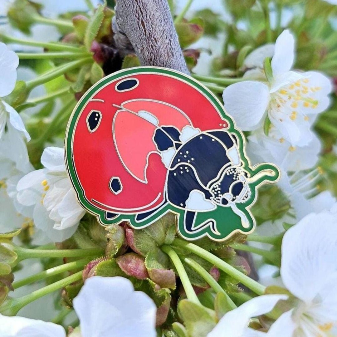 Ladybug Hard Enamel Lapel Pin - Etsy