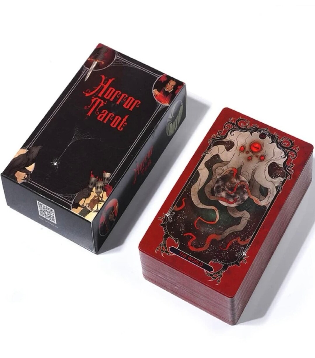 Horror Tarot Deck and Eguidebook - Etsy