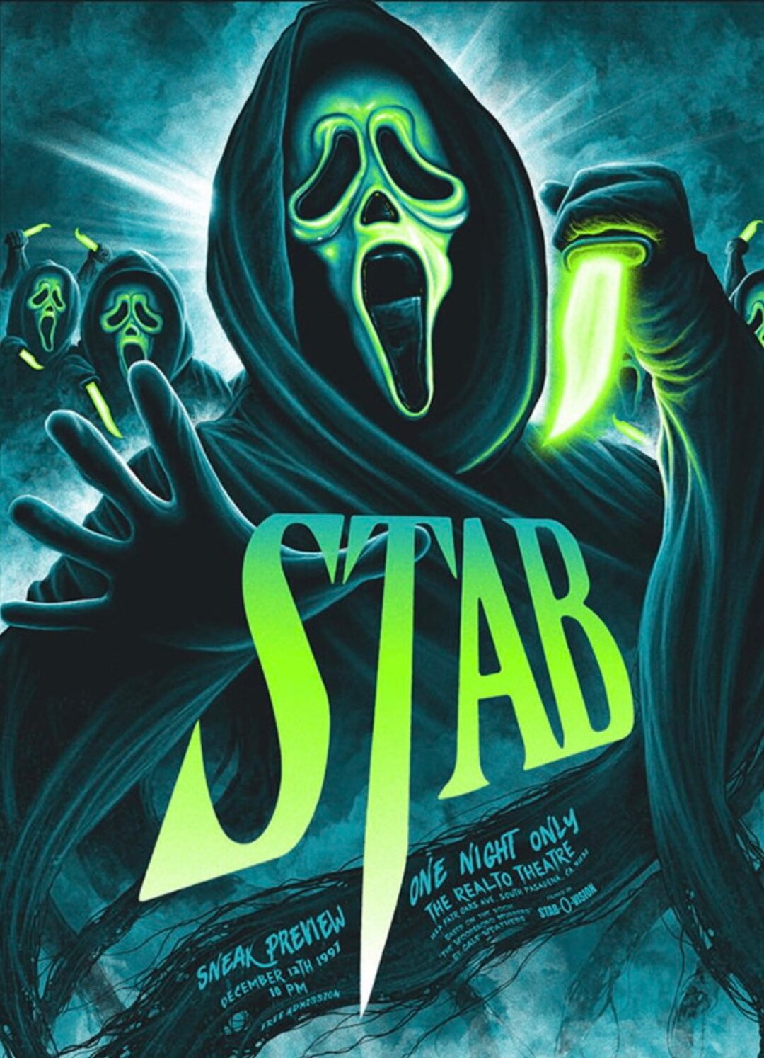 Horror Gifted Stab 1 Movie Poster Metal Sign Horror Gifted - Etsy