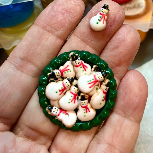 Miniature Snowman 1/12 Scale for Dollhouse - Etsy