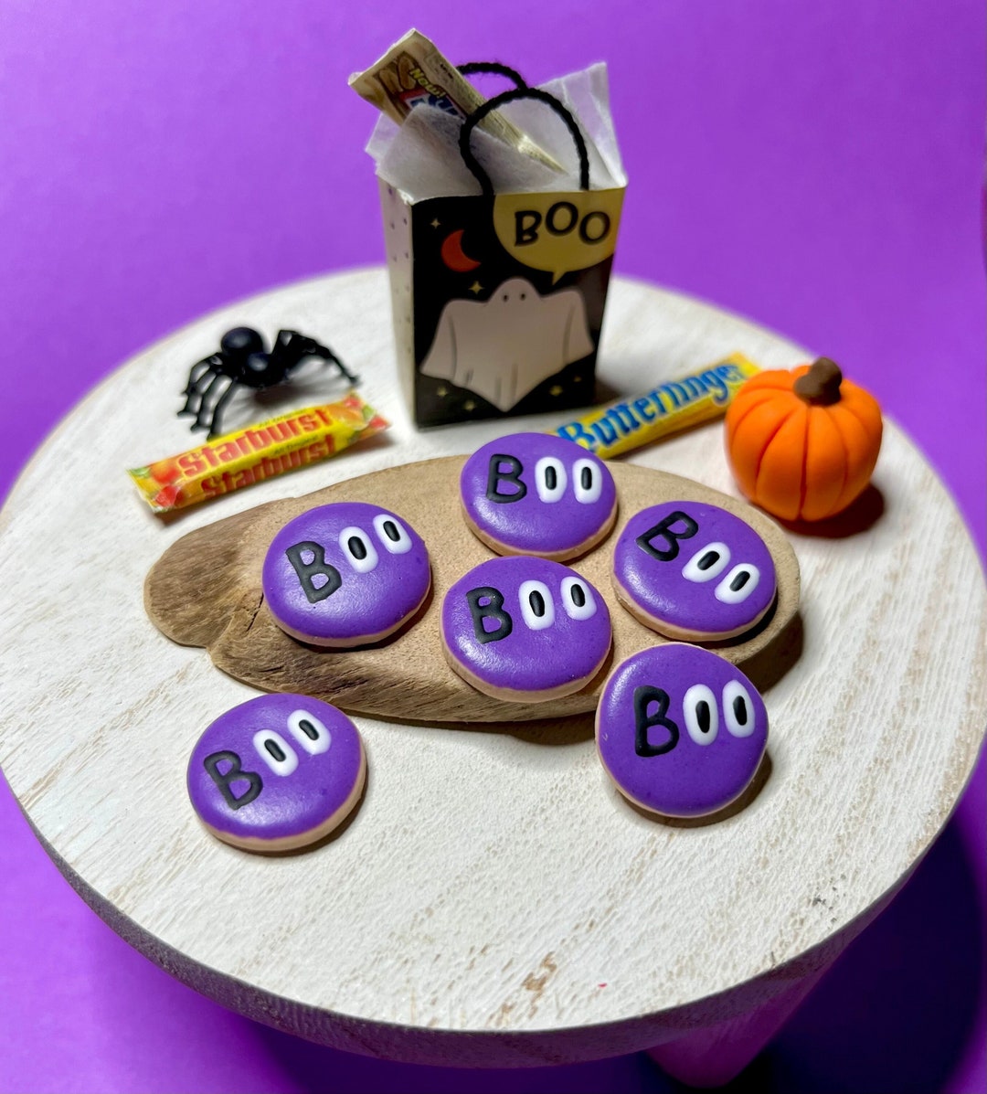 1:6 Scale Halloween Purple Boo Cookies (6) for 11-12” Fashion Dolls - Etsy