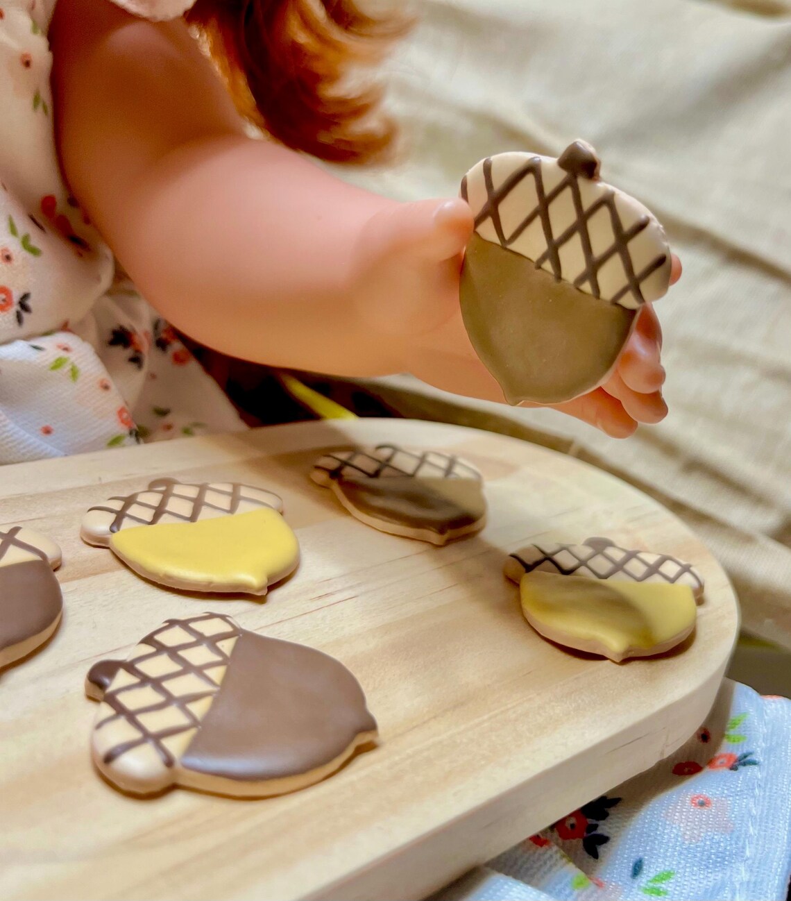 1:3 Scale Acorn Cookies (6) for 18” Dolls - Etsy
