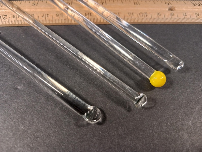 Art Glass Swizzle Sticks - Parrot, Cactus, Pawn - Handcrafted Cocktail ...