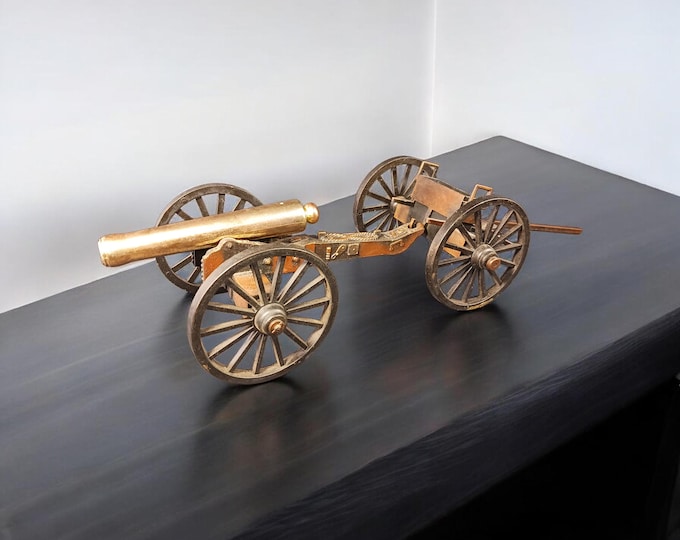 Vintage Civil War Cannon Replica Metal Desk Display Rolling Wheels - Etsy