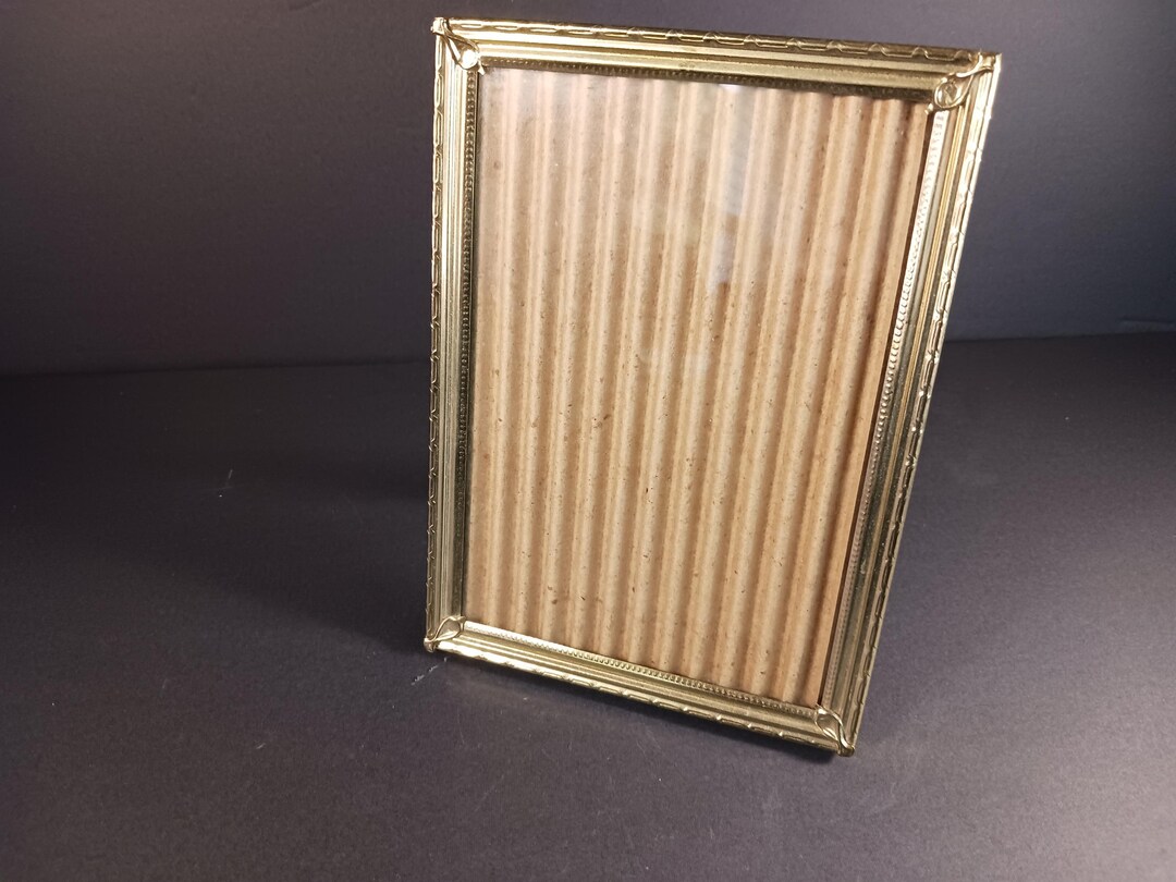 Vintage Ornate Frame - Gold Tone Metal Frame- Mid Century Modern Brass ...