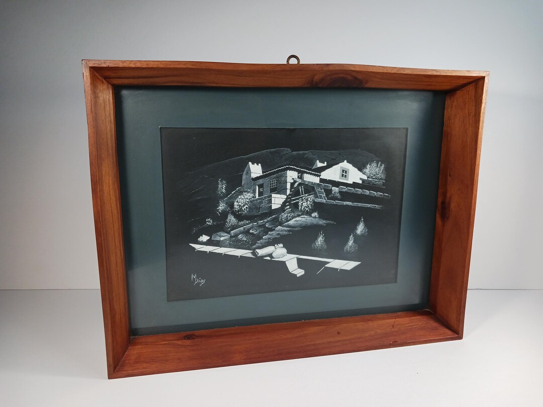 Vintage Wall Decor- Madoro Dais Original Signed Painting "watermill ...