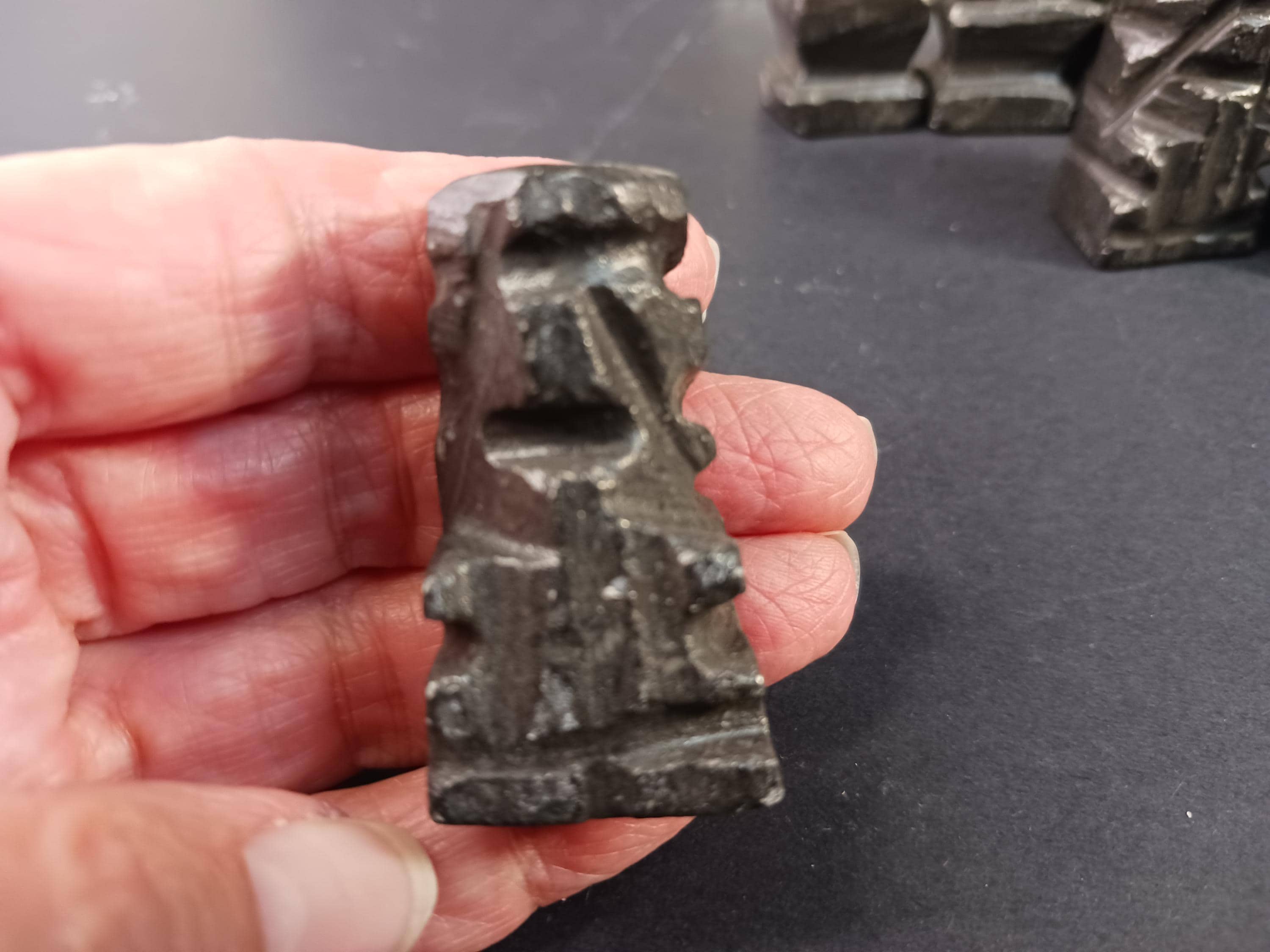 Vintage Handcrafted Stone Chess Set – Tiki Style - Mayan Style Stone 32 ...