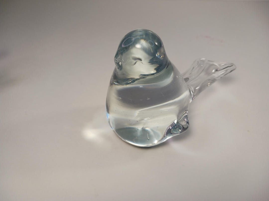 Clear Glass Bird Figurine – Glass Home Décor-decorative Glass Bird - Etsy