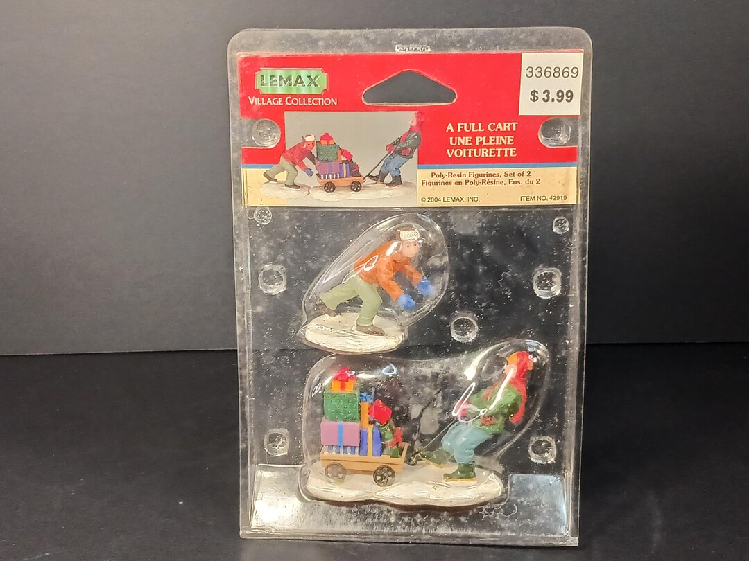 Lemax Village Full Cart Figurines Set of 2 – Vintage Christmas Decor - Etsy
