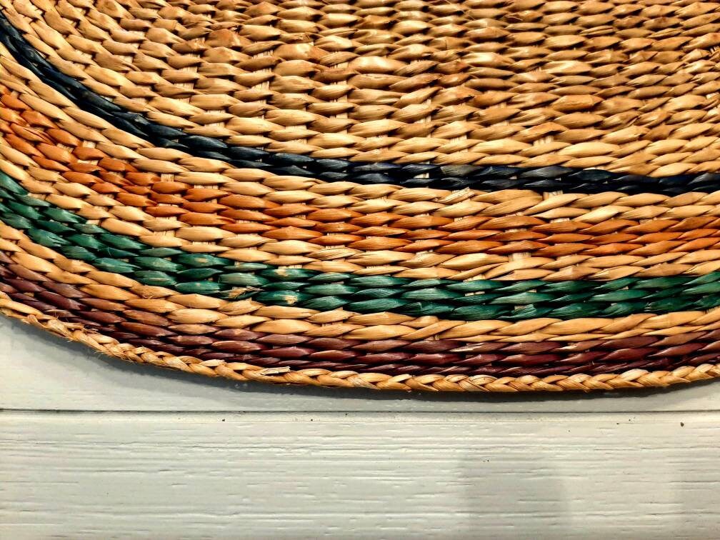 Boho-inspired Woven Straw Trivets Versatile Hot Pads and Stylish Wall ...