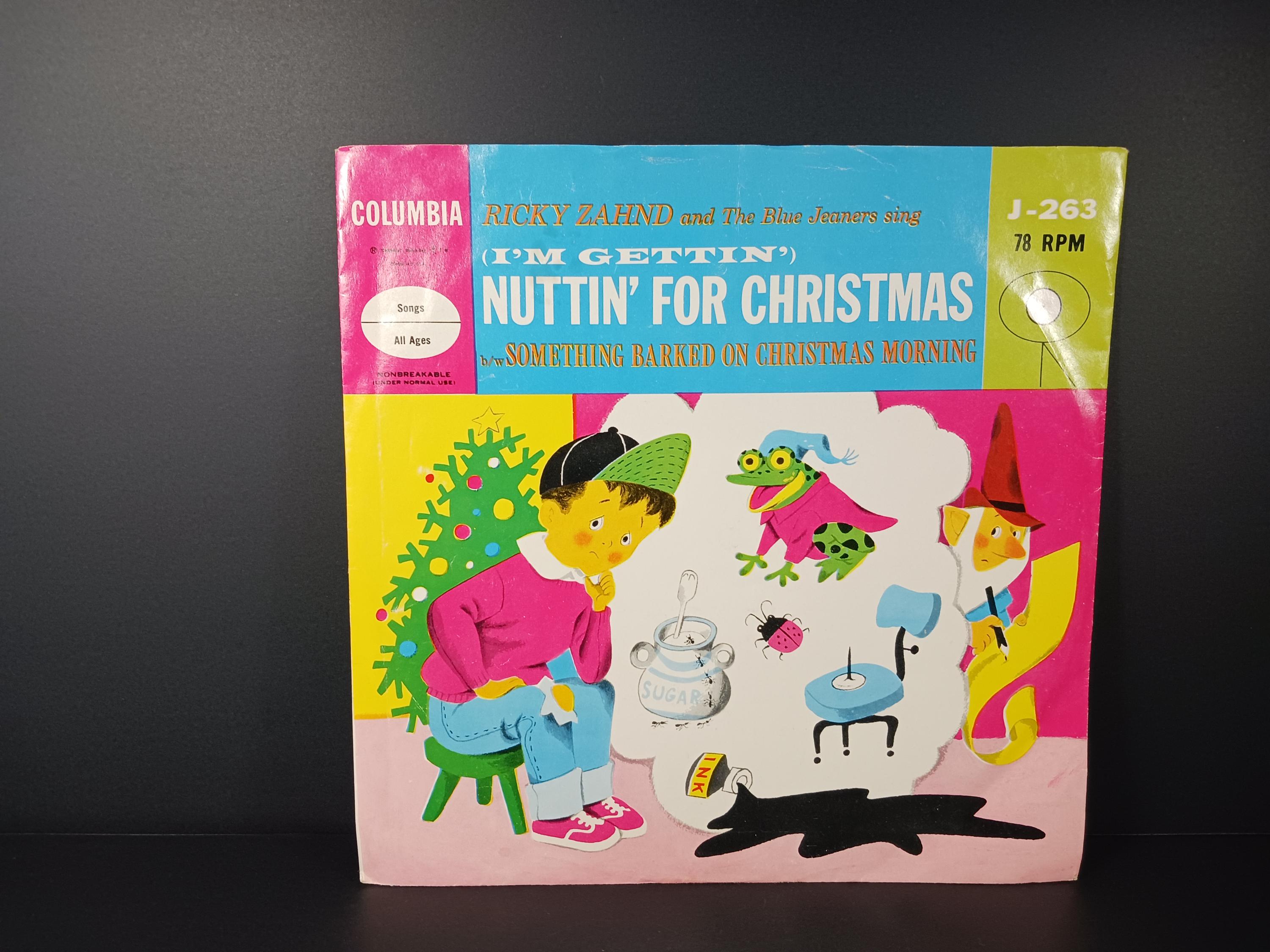 Vintage 78 RPM Record Nuttin’ for Christmas Ricky Zahnd Columbia 1955 ...