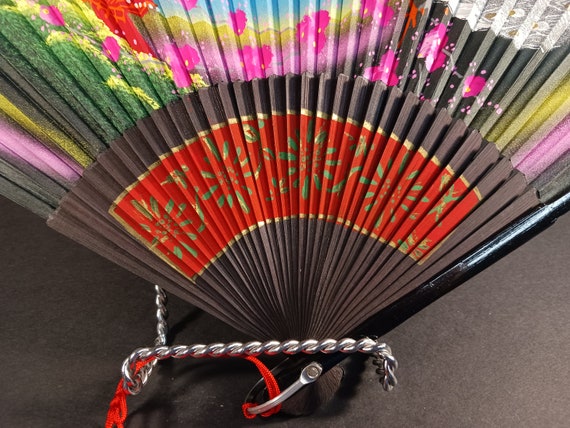 Vintage Hand Fan- Handcrafted Wooden Folding Hand Fan… - Gem