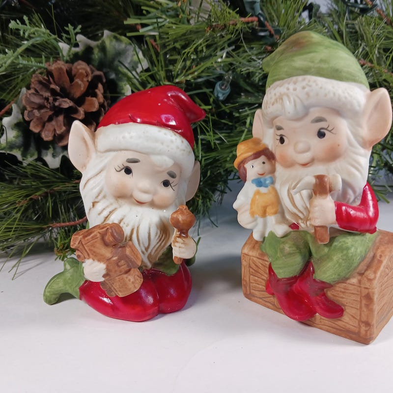 Homco Elves - Etsy