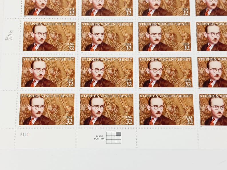 Stephen Vincent Benét 1997 US Postage Stamps, Literary Arts Series ...