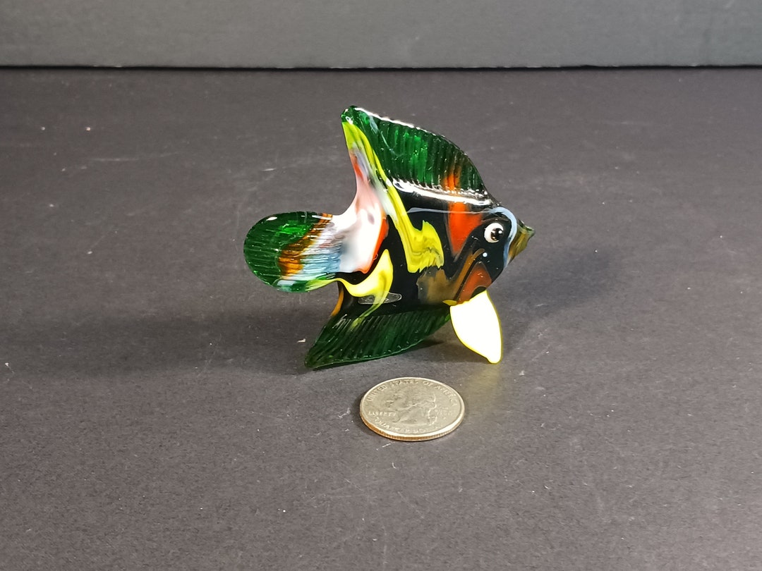 Art Glass Angelfish Handcrafted Miniature Angelfish Perfect for ...