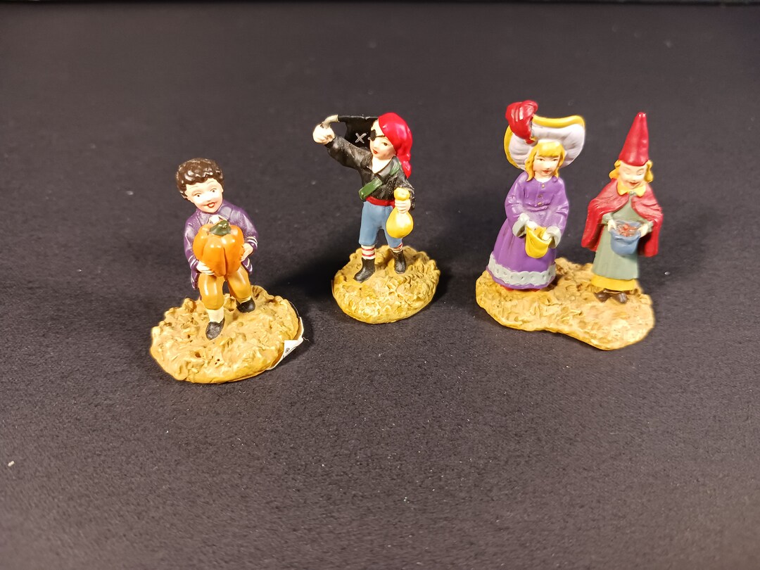 Vintage Metal Village Accessories-dept 56 Seasons Bay Trick or Treat ...