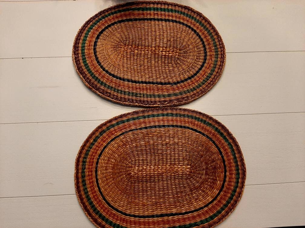 Boho-inspired Woven Straw Trivets Versatile Hot Pads and Stylish Wall ...
