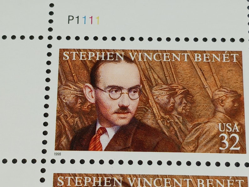 Stephen Vincent Benét 1997 US Postage Stamps, Literary Arts Series ...