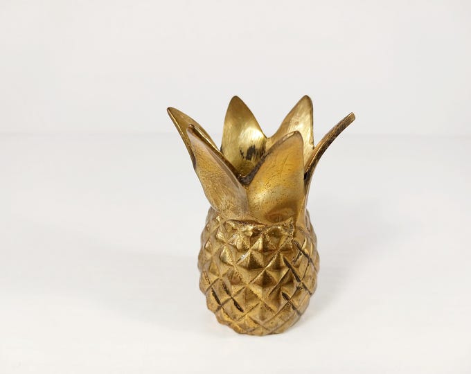 Small Brass Pineapple Toothpick Holder-miniature Vintage Decor- Made in ...