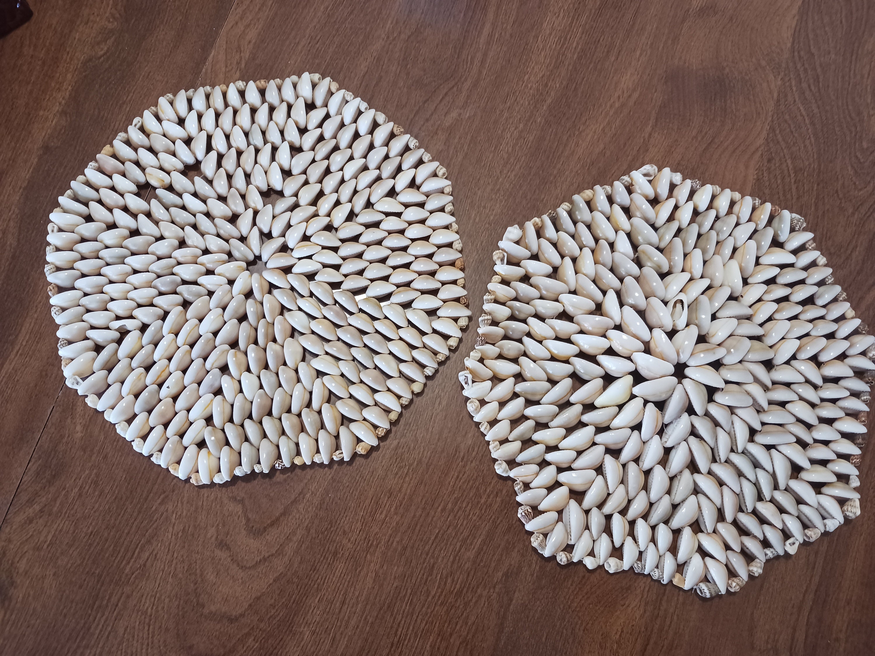 Vintage Trivets-handcrafted Shell Trivets As-is Ocean Themed Trivets ...