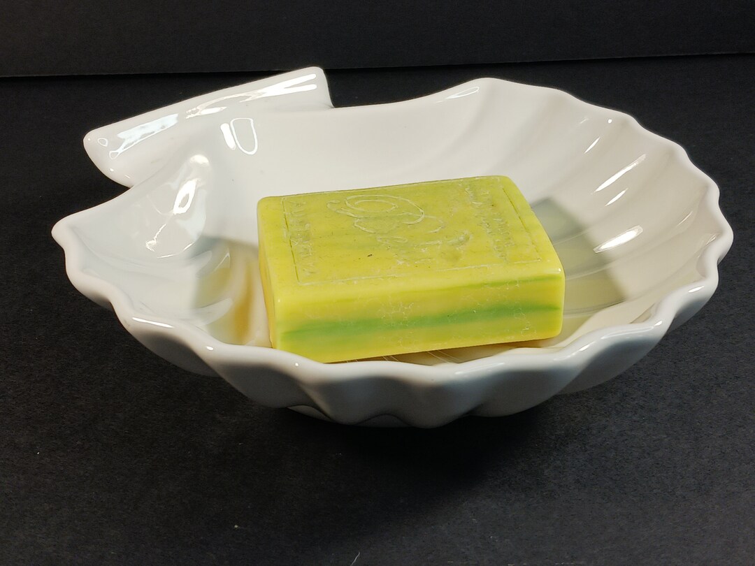 Vintage Glass Shell Dish Beach Decor-shell Shaped Candy Dish Shell ...