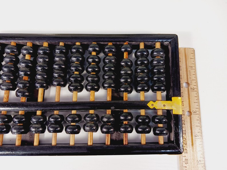 Vintage Wooden Table Abacus- Bookkeeper Gift- Mid Century Decor-classic ...