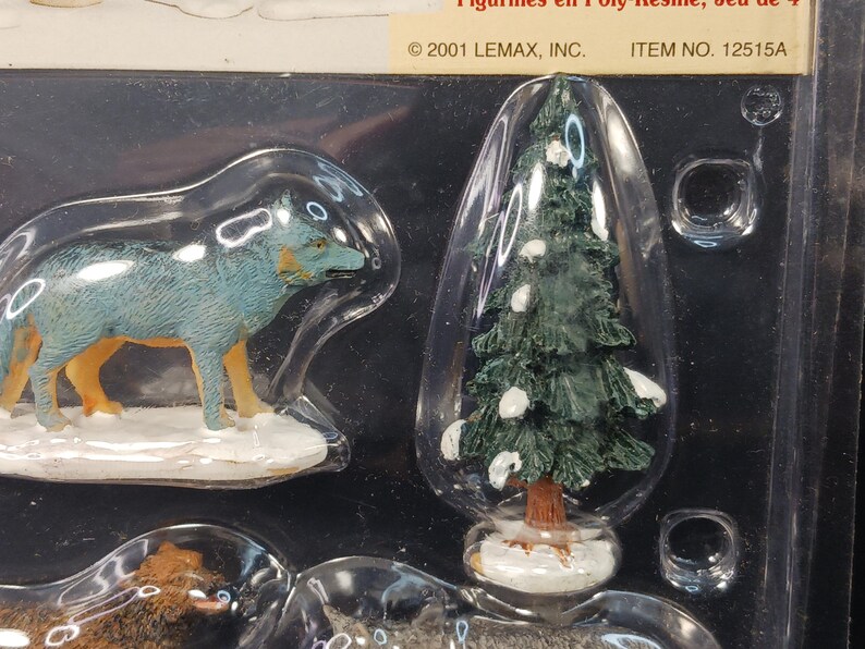 Lemax Village Collection Woodland Wolves Accessory Original Packaging ...
