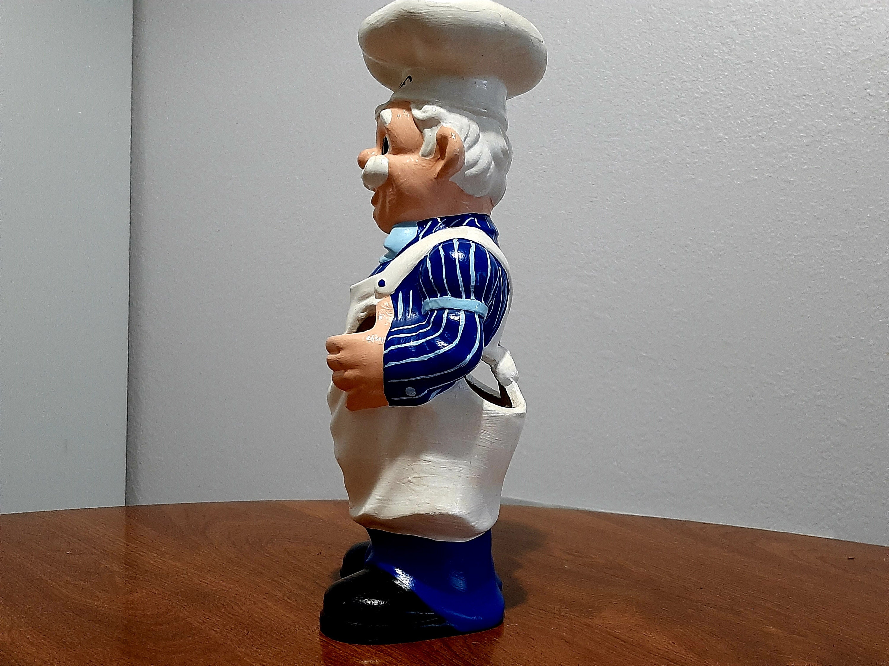 Vintage Ceramic Chef Kitchen Utensils Holder Hand-painted Utensils ...