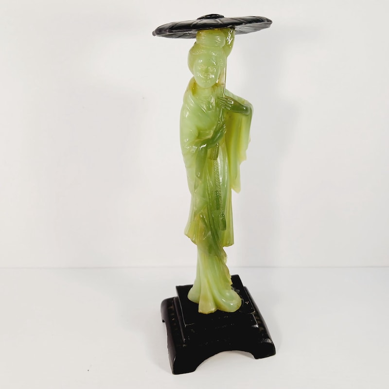 Chinese Jade Lady Figurines - Etsy