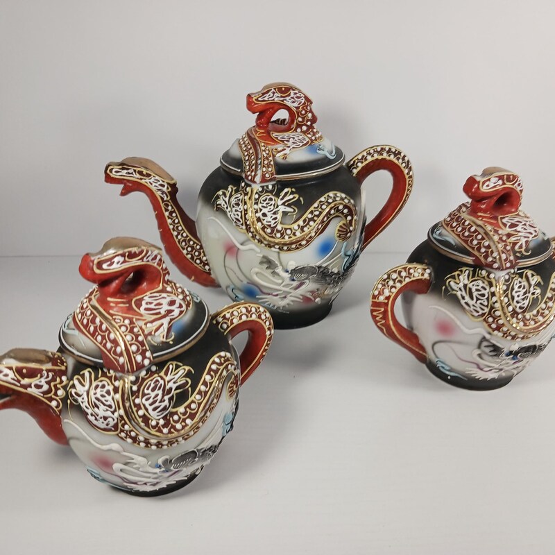 Hand Painted Tea Set - Etsy